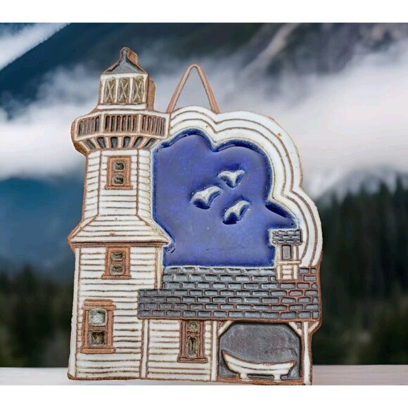 Handmade | Kitchen | Vtg Pottery Lighthouse Victoria Littlejohn Wall ...